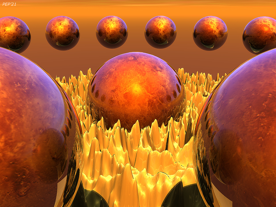 Red Spheres – 2048.studio