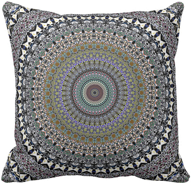 Classic Ornate Pattern Throw Pillow – 2048.studio
